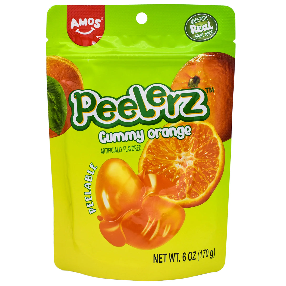 AMOS Peelerz Peelable Orange Gummies - 6 oz. | Snyder's Candy