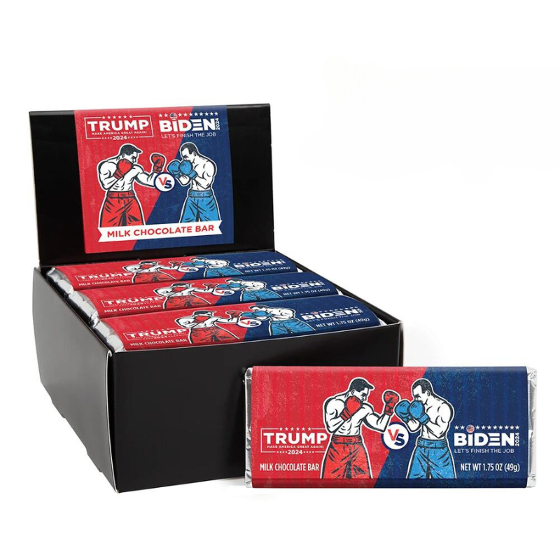 TRUMP VS. BIDEN MILK CHOCOLATE BAR, 1.75 OZ | Snyder's Candy