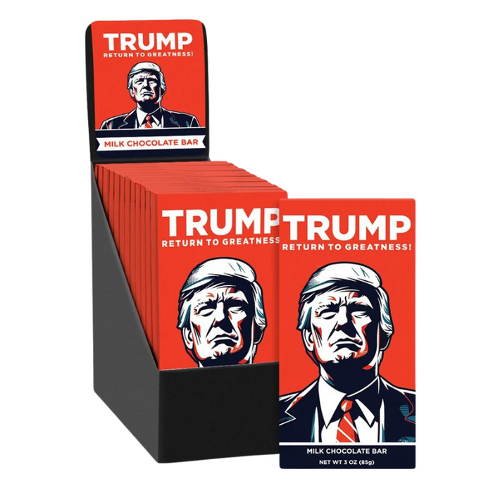 TRUMP: RETURN TO GREATNESS! MILK CHOCOLATE BAR, 3 OZ | Snyder's Candy