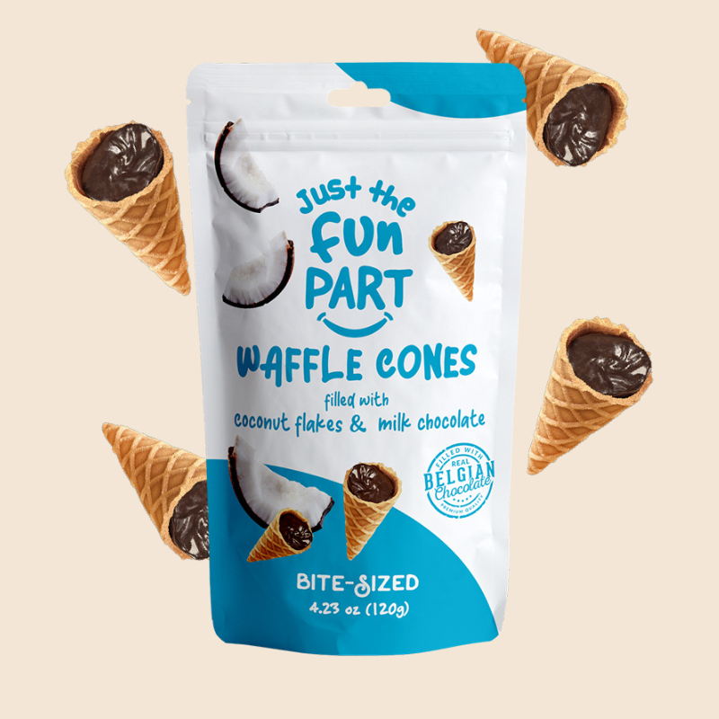 Just The Fun Part, Waffle Cones - Coconut | Snyder's Candy