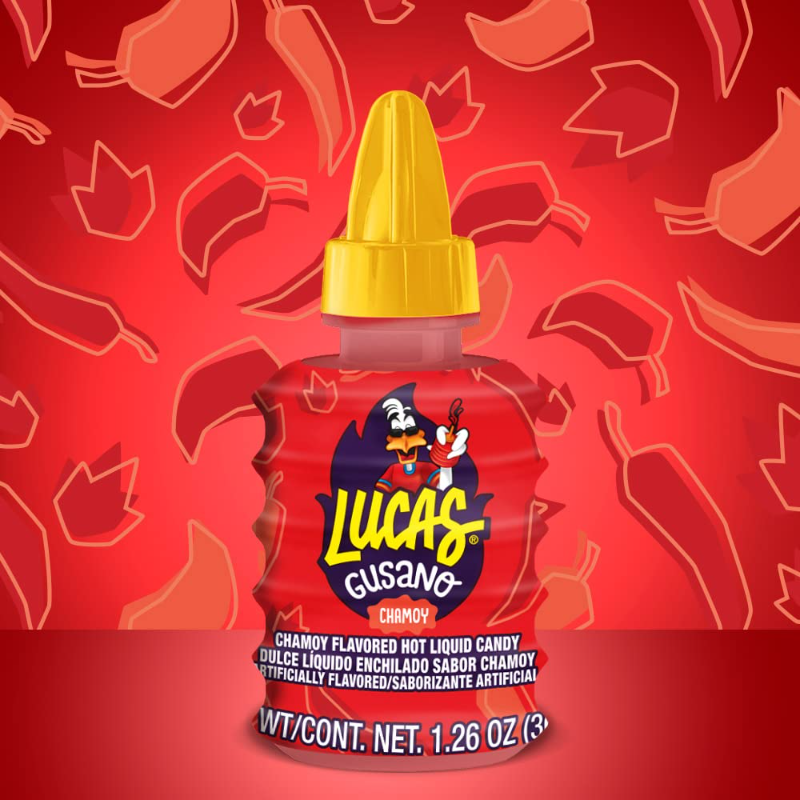 Lucas Gusano® Chamoy Liquid Candy 126 Oz Snyders Candy