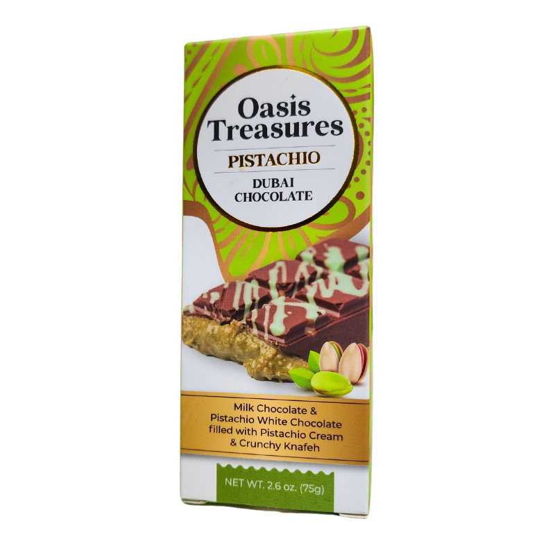 Oasis Treasures Pistachio - Dubai Chocolate, 2.6 oz. | Snyder's Candy