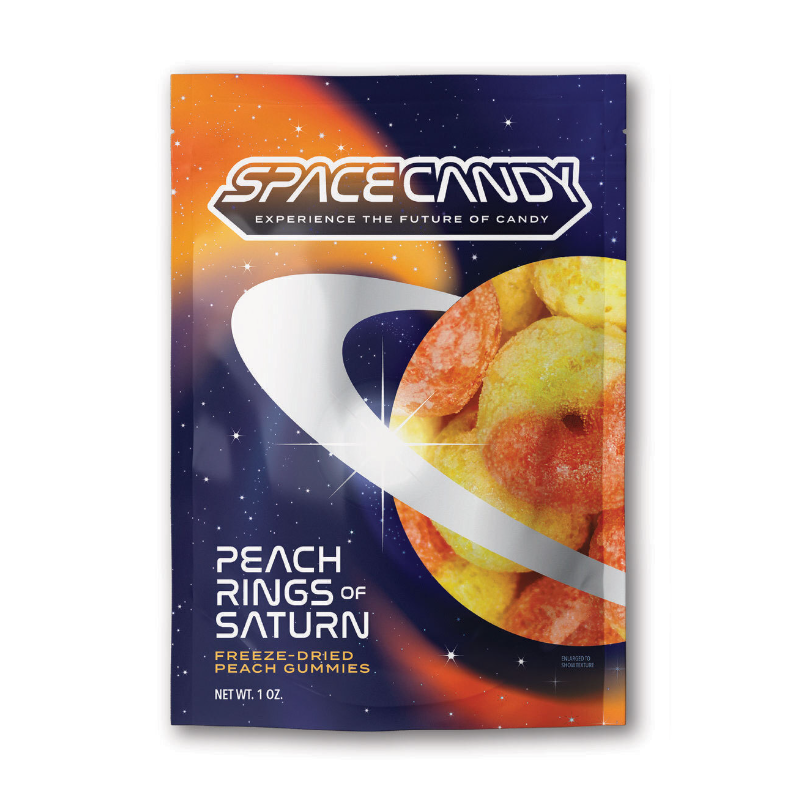 The Candy Space™ Freeze Dried Candies - Peach Rings 1 oz. | Snyder's Candy